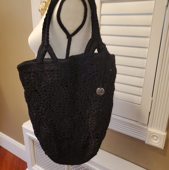 The Sak | Bags | The Original Sak Black Knit Rope Bag | Poshmark